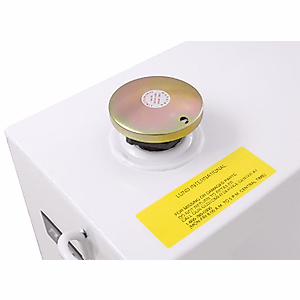 Lund 83592T 92-Gallon 14-Gauge Steel Full Size L-Shape Liquid Storage Tank, White