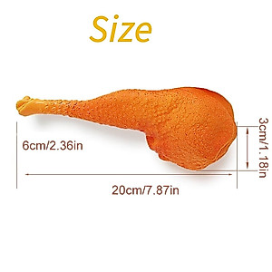 Chicken Leg Piece Squeaky Dog Toy, Interactive Play, Use for Chew, Relief for Anxiety & Boredum for Small,Medium,Large- Best for Gift