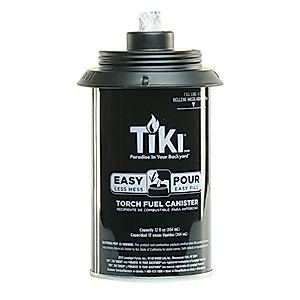 TIKI 1317221 12 oz. Torch Replacement Canister with Easy Pour System, 12 Ounce (Pack of 4)