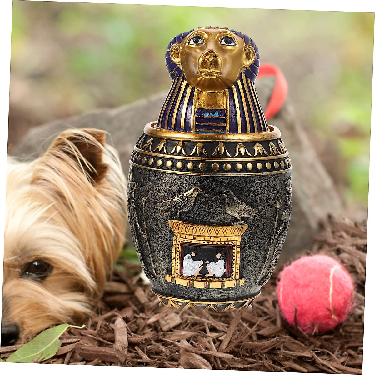 3pcs Egyptian Urn Pet Ash Storage Bottle Pet Commemorative Casket Pet Cremation Urn Bone Ash Container Urn for Cat Ashes Animals Ash Bottle Dog Ash Bottle Pet Cinerary Holder