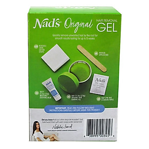 Nads Hair Removal Gel Kit 6 Ounce Gel (177ml) (Pack of 3)