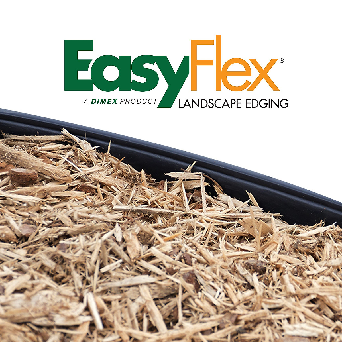 EasyFlex No-Dig Landscape Edging Kit with Anchoring Spikes, 40 Feet (1.5 in Tall)
