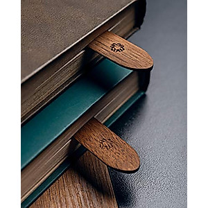 TILISMA Wooden Letter Opener and Bookmark for Men and Women - Handmade Walnut Envelope Opener Knife - 2 in 1 Office Gifts for Boss, Coworkers - Cool Book Accessories Gifts for Book Lovers and Readers