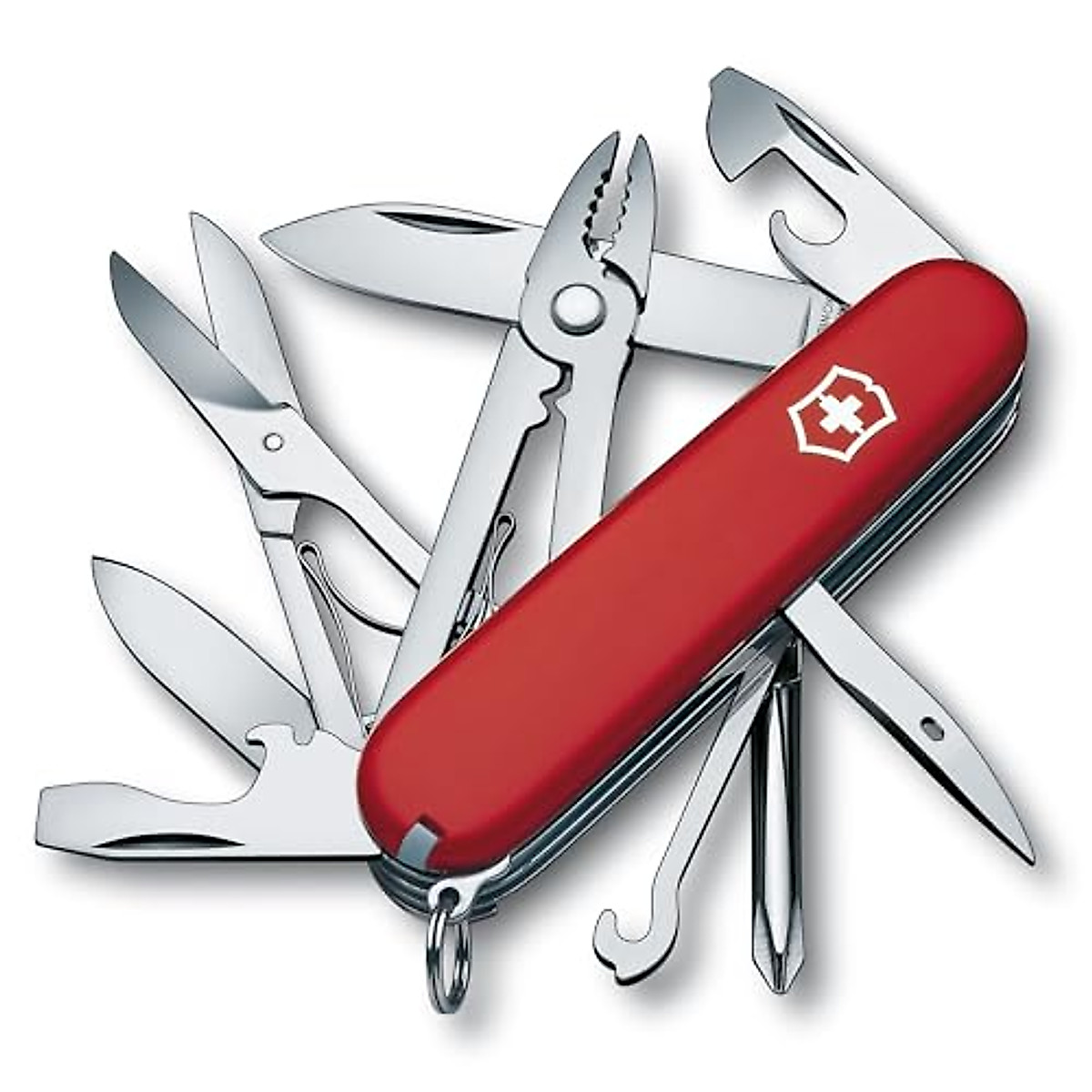 Victorinox Swiss Army Multi-Tool, Tinker Pocket Knife , Red, 91mm