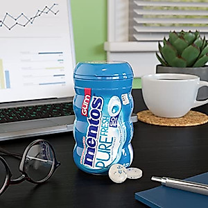 Mentos Pure Fresh Sugar-Free Chewing Gum with Xylitol, Fresh Mint, 50 Count (Pack of 6)