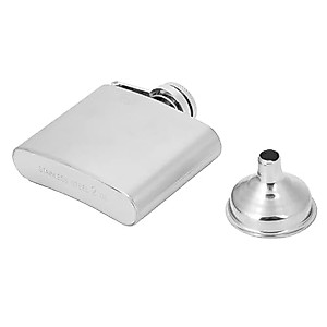 2 Oz Stainless Steel Hip Flask Leakproof Drinking Flask with Funnel Flask Hip Set for Men Camping Pocket Flask Easy Pour Funnel Flask Whiskey Flask Metal Liquor Flask Drinking Flask Ideal for Gift