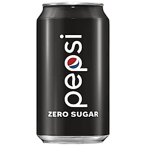 Pepsi Zero Sugar Cola Soda Pop, 12oz Cans (24 Pack)