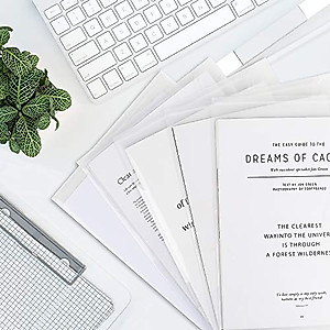 EOOUT 30pcs Plastic Envelopes, Clear Reusable Poly Envelope Waterproof File Folder with Snap Button, US Letter, A4 Size, for School Office Supplies