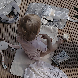 Storksak Organic Travel Changing Station, Pale Raindot