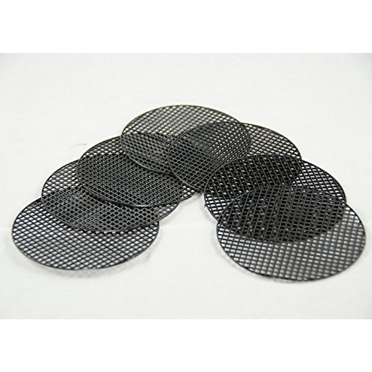 18 Pcs Round Black Plastic Drainage Mesh/Screen/Net for Potted Plants & Bonsai Pots - 4"x 4"