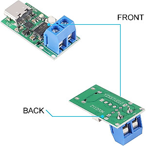 DKARDU 2 pcs Type-C USB-C Fast Charging Trigger Module PD2.0 3.0 to DC Decoy Fast Charge Trigger Poll Detector Module ZY12PDN with Type-C to Type-c Charging Cable