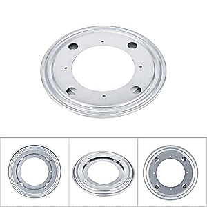 Rotating Swivel Plate, Galvanized Lazy Susan Rotating Turntable Ball Bearing Swivel Plate for Kitchen (8 inch-Silver)
