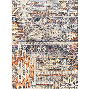 Artistic Weavers Ashens Rustic Area Rug,7'10" x 10'3",Denim