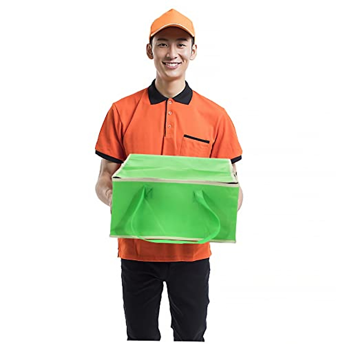 ULTECHNOVO Insulated Food Delivery Bag 1pc Catering Delivery Food Warmer Reusable Shopping Camping Tote Storage Camping Coolers Pizza Insulation Tote Lunch Lunch Box Aluminum