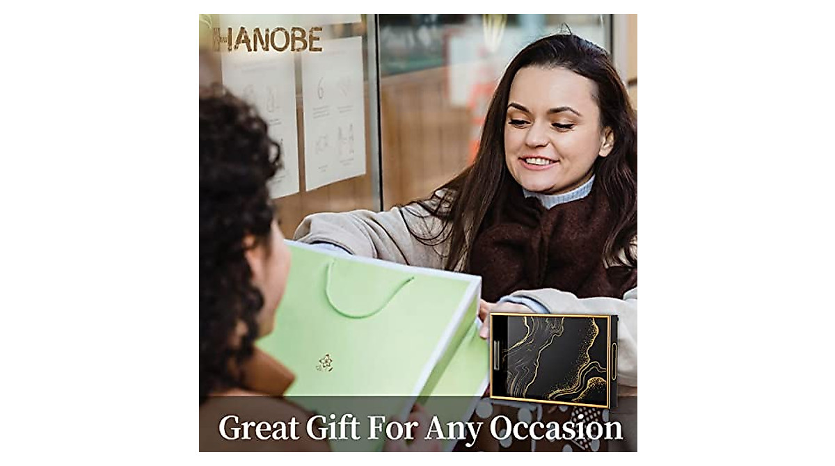 Hanobe Decorative Serving Tray - Modern Design & Easy Clean