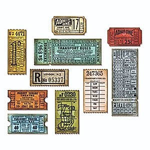 Sizzix, Multi Color, Thinlits Die Set , Ticket Booth by Tim Holtz, 6 Pack, One Size
