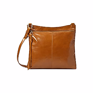 HOBO Cambel Large Crossbody Bag For Women - Leather Shoulder Carry With Top Zipper Closure, Casual and Lightweight Handbag Truffle One Size One Size
