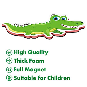 SpriteGru 60 PCS Cartoon Animals Zoo Magnets for Toddlers Kids, Perfect Preschool Learning