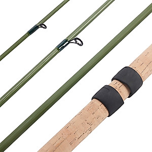 13ft 4 Pieces Carbon Fiber Sections Centerpin Float Fishing Rod Wooden Handle Steelhead Fishing Light LINE WT 6-10lbs