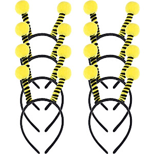 Yaomiao 8 Pieces Bee Antenna Headbands Tentacle Hair Bands for Kids Women Halloween Cosplay Costume Accessories Party Favors