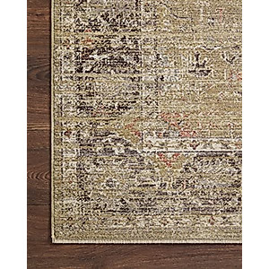 Magnolia Home by Joanna Gaines x Loloi Millie Collection MIE-03 Gold / Charcoal 2'-3" x 3'-10" Accent Rug