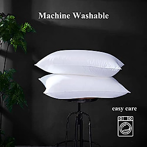 Acrafsman Bed Pillows for Side Sleepers,Hotel Collection,Down Alternative Pillow Queen Size Set of 2