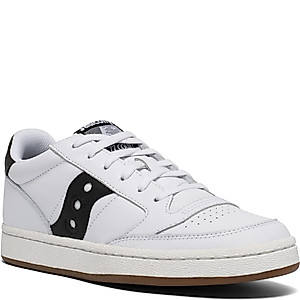 Saucony Women's Jazz Court Sneaker, White/Black, 6.5 Medium