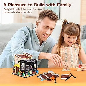 SUNHABI Girls Building Toy Friends Sets for Girls City Book Cafe with Cat Pets House Building Toy Compatible with Lego Sets for Girls 6-12 8-12 for Girls Boys 6-12, 640PCS