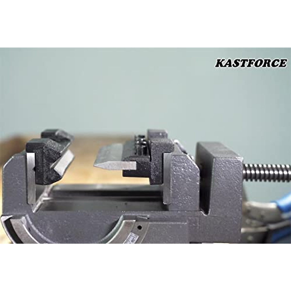 KASTFORCE KF5007 4 Inch 100mm Vise Mount Metal Brake Bender Attachment Bending Max Capacity 14 Gauge 2mm Mild Steel 1/8" Aluminum