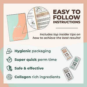 MIYA LASH 2 in 1 Lash Lift & Brow Lamination Kit | Instant Fuller Eyebrows, Eyelashes | Salon Result lasts 8 weeks | Professional LVL, Perm, Laminate with Silicone Shields, Lash Picks