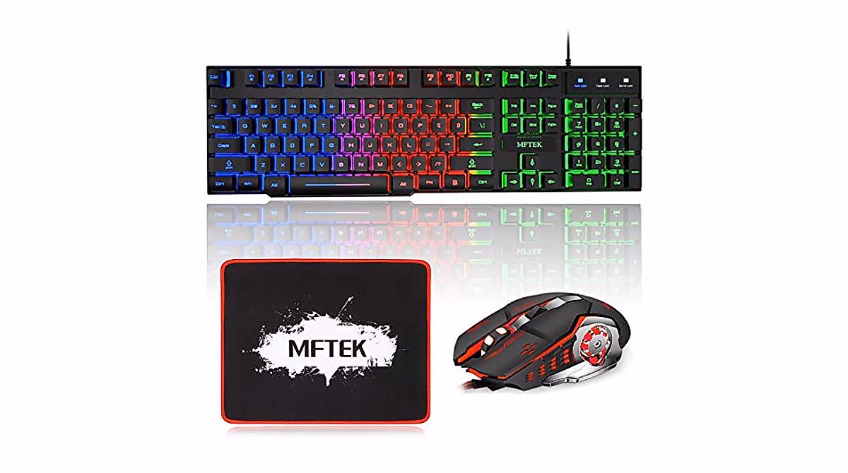 MFTEK RGB Gaming Keyboard and Mouse Combo - Enhance Your Game