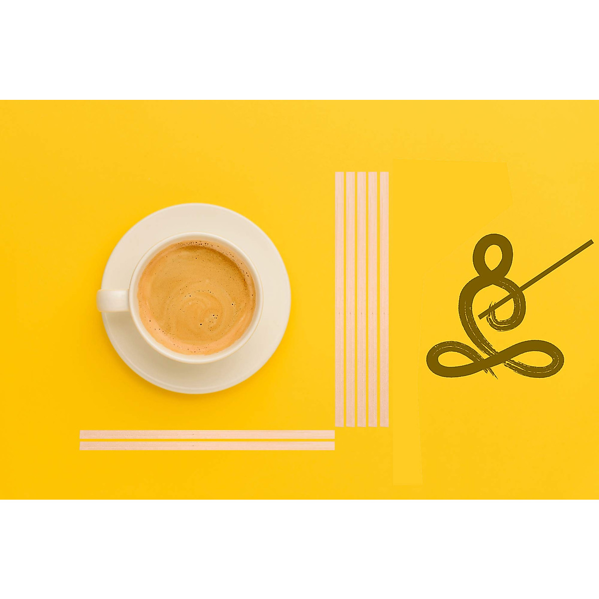 Majestick Goods Bamboo Wooden Coffee Stir Sticks 1000 Count | 7.5" Premium Wooden Coffee Stirrers | Non-Plastic Eco-Friendly Wood Stirring Stick, Disposable Drink Stirrer 1000/Box 7.5 inch Stirs