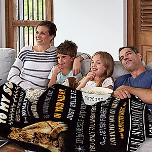 to My Son Gifts from Mom Blanket, Gifts for Son from Mom to My Son Blanket from Mom Mother Son Gifts, Mother Son Gifts Mom to Son Gifts Presents for Birthday Flannel Throw Blanket - 60 x 50 Inch