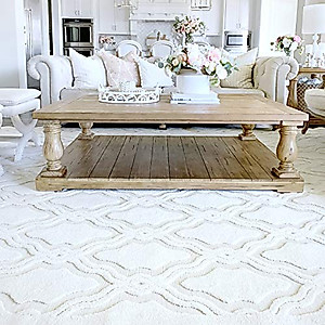 My Texas House by Orian Indoor/Outdoor Cotton Blossom Area Rug, 7'9" x 10'10", Natural
