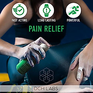 DCH Labs Cooling Pain Relief Spray, with 10.5% Menthol, for Arthritis & Backaches, 3 oz, 2-Pack