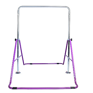 Gymnastics Bar Kids Home Training Kip Bar | Expandable Horizontal Kip Bar Folding Home Gym Equipment Boys and Girls | Junior Gymnastics Training Jungle Gym Monkey Bar Playground Gymnastic Bar Purple
