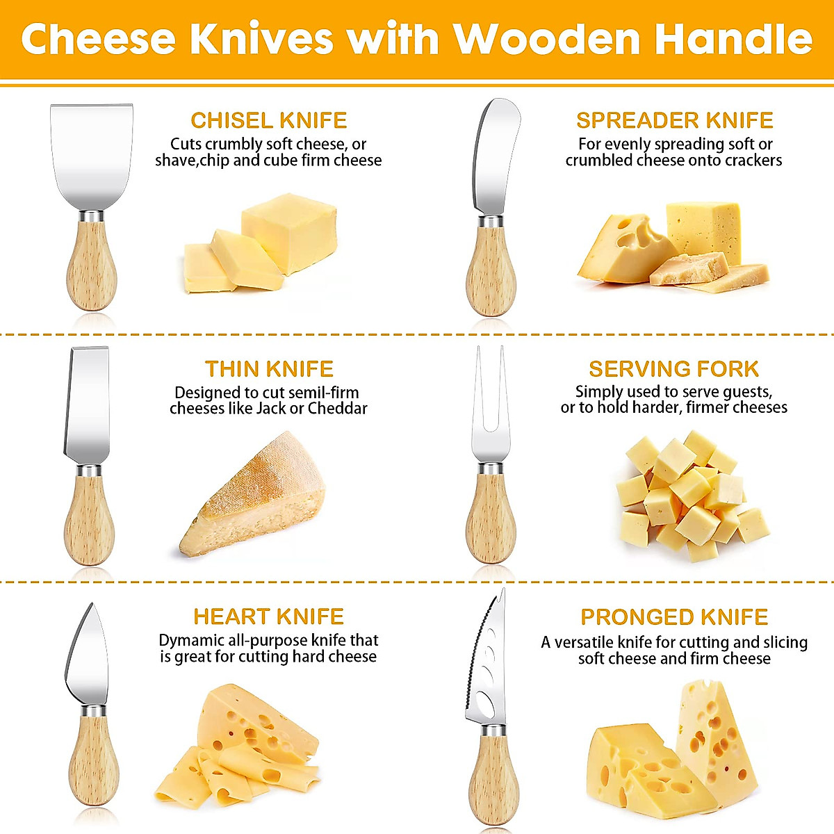 27PCS Cheese Knife Set,Cheese Spreaders for Charcuterie Board, Stainless Steel Cheese Slicer Knife Cheese Spatula Set Charcuterie Accessories Charcuterie Utensils with Serving Tongs Spoons Forks