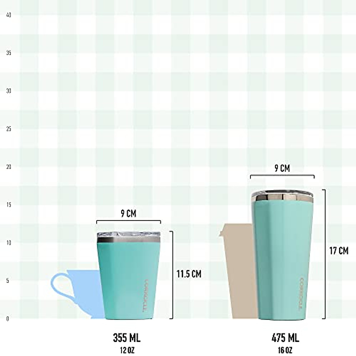 Corkcicle Insulated Bottle, Stainless steel, Gunmetal, 47 cl