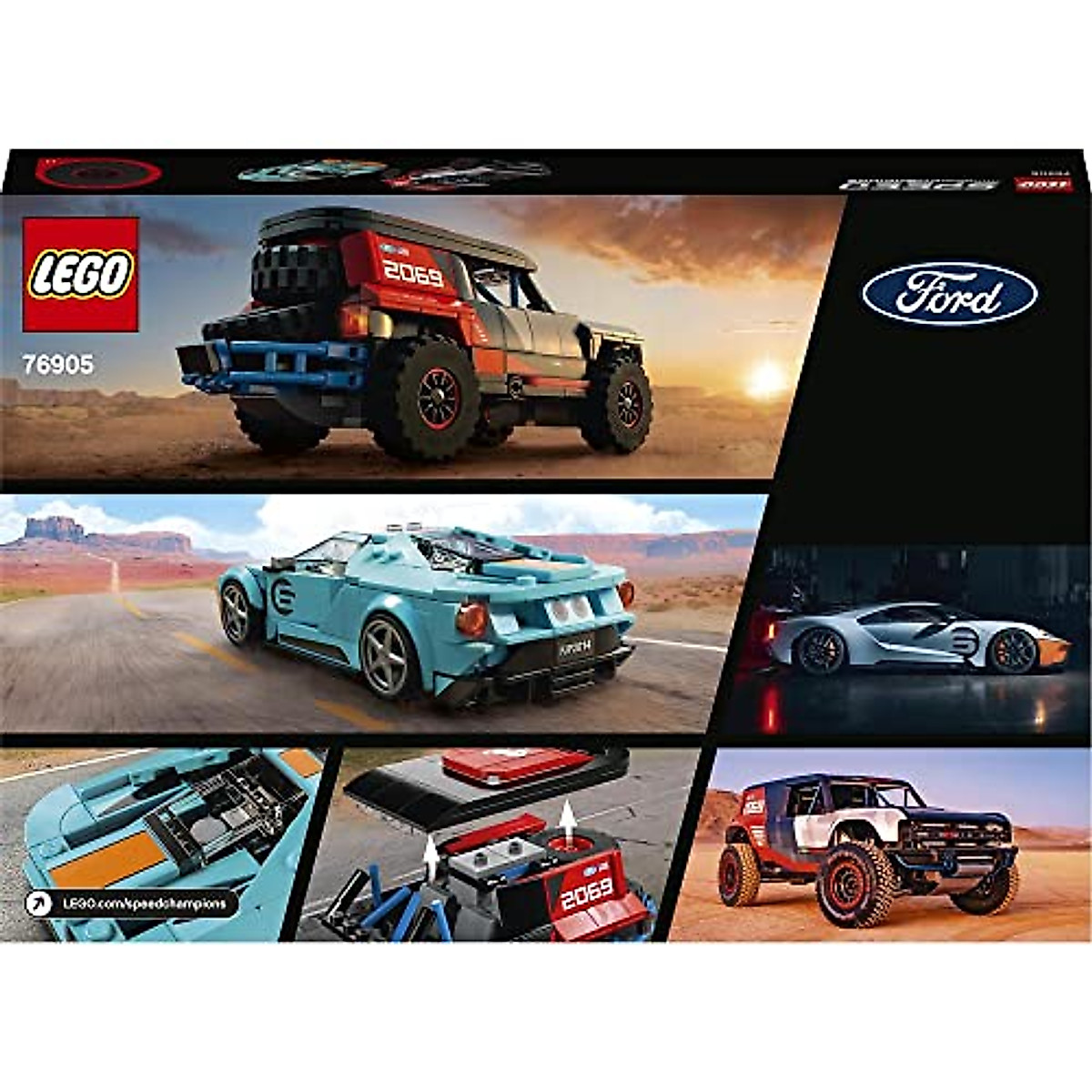 LEGO Speed Champions - Ford GT Heritage Edition and Bronco R (76905.)