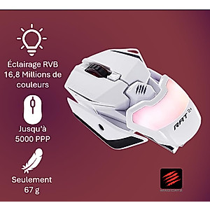 MadCatz R.A.T. 2+ Optical Gaming Mouse, White