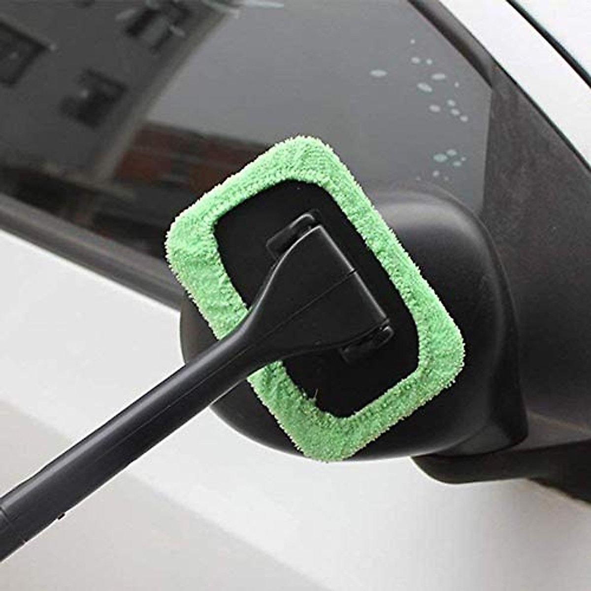 Silence Shopping Car Care Replaced Microfiber Clothes Windshield Cleaning Brush Durable Buffing Pad Cover Washable Polishing Bonnet Green Pack of 5
