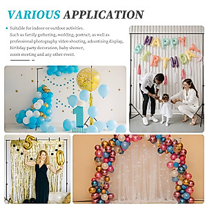 GSY Backdrop Stand 6.5x6.5ft/2x2m, Adjustable Heavy Duty Background Stand for Parties, Wedding, Photography, Ad Display, Activity Decoration