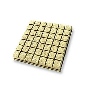49 Rockwool Grow Cubes (1.5 Inches) - Growing Medium Starter Sheets (49 Per Pack)