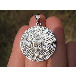 Himalayan Treasures 925 Silver Goat Head Inverted Satanic Pentagram Pendant A18