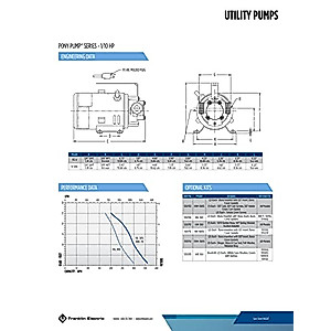 Little Giant 360S 115 Volt, 360 GPH 1/10 HP Stainless Steel Non-Submersible Multi-Purpose Utility Water Transfer Pony Pump with 6-Ft. Cord, White, 555110