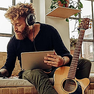 blucoil Beyerdynamic DT 770 PRO 80 Ohm Over-Ear Studio Headphones in Gray. Wired for Professional Recording and Monitoring Bundle 6' 3.5mm Audio Extension Cable, and Slappa Headphone Case