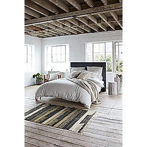 French Connection Home Mitsiki 27"x45" Moroccan Accent Rug, Charcoal