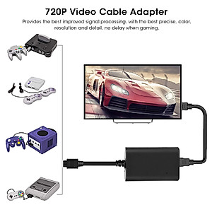 DAUERHAFT Game Console HDMI Converter, Game Console Cable Converter No Delay for TV