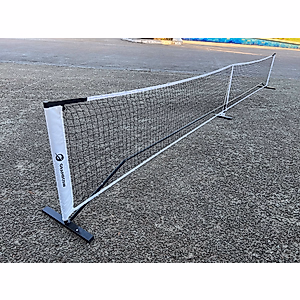 Pickleball Nets, 22 FT Regulation Size Portable Outdoor Picklenet Tennis Net with Carrying Bag for Driveway Backyards (22Ft)