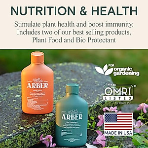 Arber Nutrition & Health Starter Set - Organic Plant Nourishment, Protection & Growth Boost - Liquid Concentrate for Gardens (Organic Nutrition & Health Set)